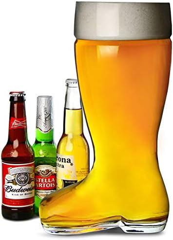 bar@drinkstuff Giant Glass Beer Boot 5 Pint Bierstiefel, Oktoberfest ...