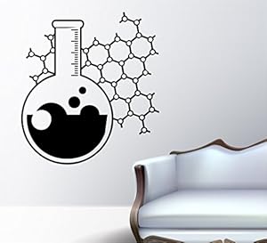 Amazon.com: Science Chemistry Molecule Beaker Vinyl Wall Decal Sticker ...