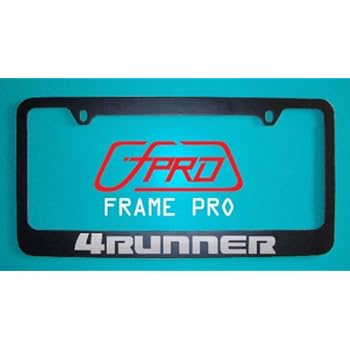 Amazon.com: Toyota 4Runner Black Steel License Plate Frame: Automotive