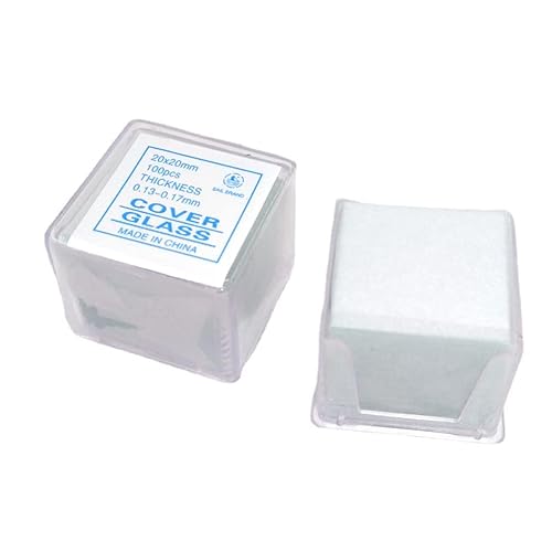 1000 Pieces of Glass Cover Slips for Microscope Slides 22x22mm Cover ...