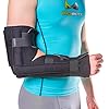 BraceAbility Elbow Immobilizer Brace | Removable Long Arm Cast and Soft Forearm Orthosis Splint ...