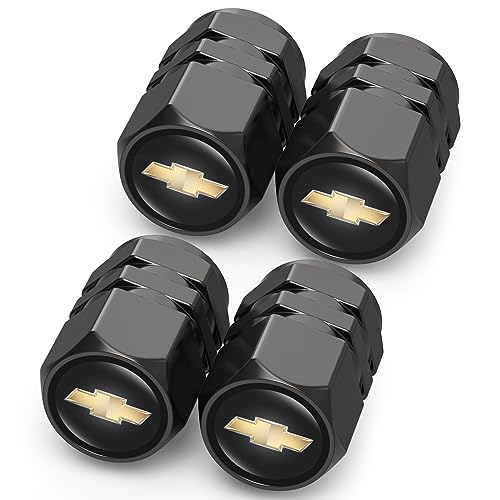 Universal Black Tire Valve Stem Caps Anti-seize 5 Pack Car Tire Valve ...