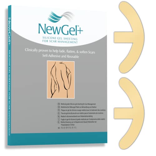 NewGel+ Advanced Silicone Scar Treatment "Anchor" Sheets for curved ...