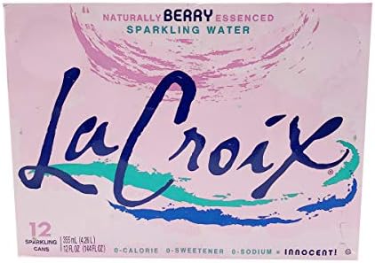 LaCroix Sparkling Water, Berry, 12oz Cans, 12 Pack, Naturally Essenced ...