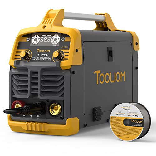 TOOLIOM 200A MIG Welder 3 in 1 Flux MIG/Solid Wire/Lift TIG/Stick ...