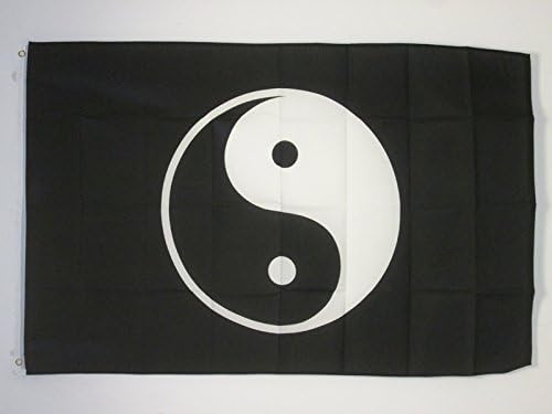Amazon.com : AZ FLAG Yin and Yang Flag 3' x 5' - Taoism Flags 90 x 150 ...