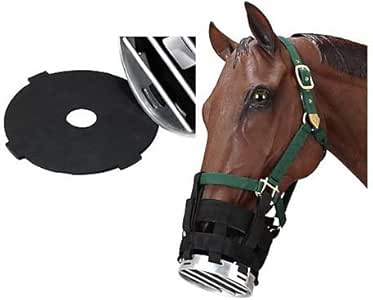 Amazon.com : Aime Imports Basic Aluminum Cribbing Muzzle : Horse ...