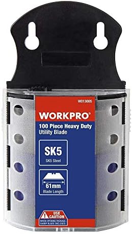 WORKPRO Utility Knife Blades, SK5 Steel, 100-pack with Dispenser price in Saudi Arabia | Amazon ...