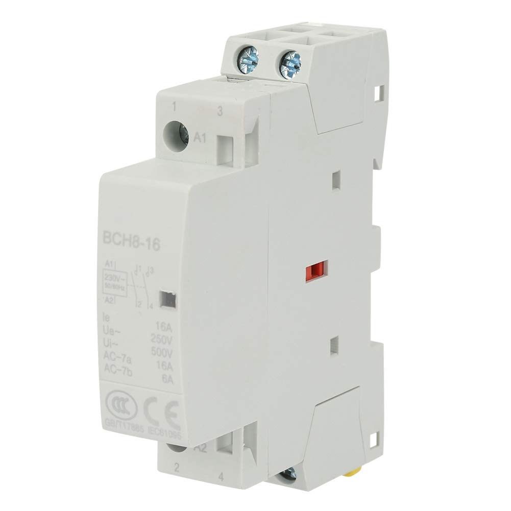 2P 16A Household AC Contactor 50/60HZ 220V/230V 1NO 1NC Din Rail ...