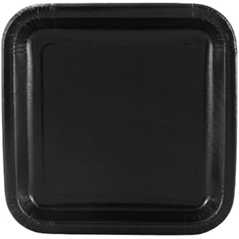 Amazon.com: Party Partners Design 12 Count Square Paper Party Plates ...