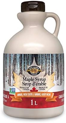 100% Maple Syrup, Grade A, Dark Color, Robust Taste, All Natural, Easy ...