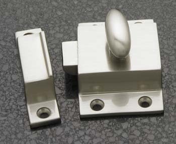 Silver Satin Cupboard Latch - Cabinet And Furniture Latches - Amazon.com