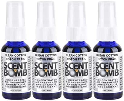 Scent Bomb Super Strong 100% Concentrated Air Freshener - 4 Pack (Clean ...