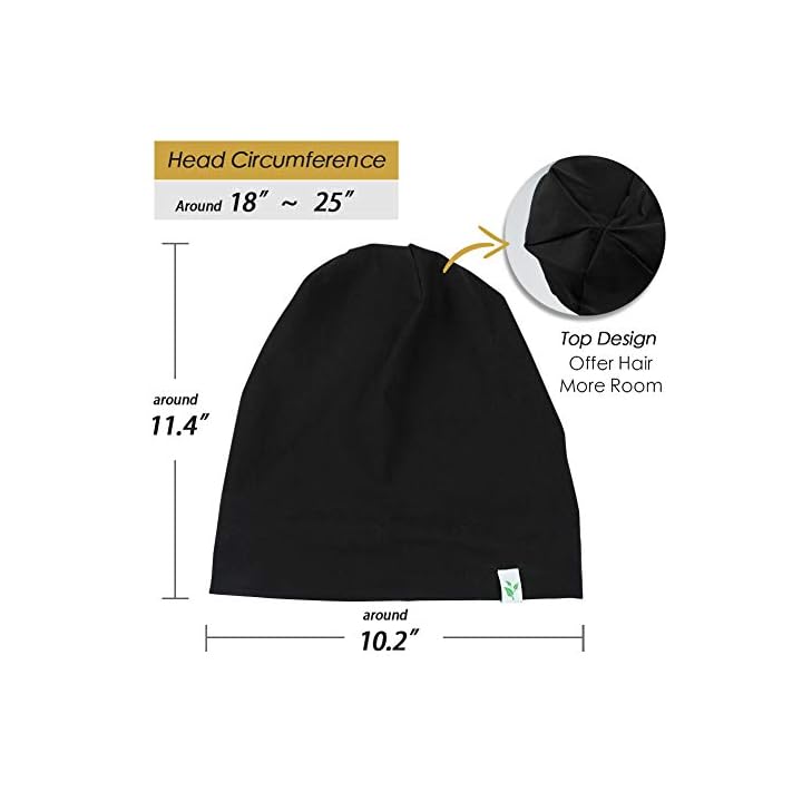 Winitas Satin Lined Sleep Cap for Men with Curly Hair Dreadlocks ...