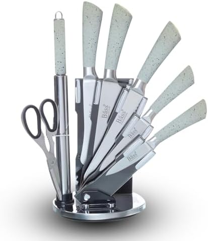 BASS 7 pcs Chef Knife Set, Stainless Steel Kitchen Knives Set, Super ...