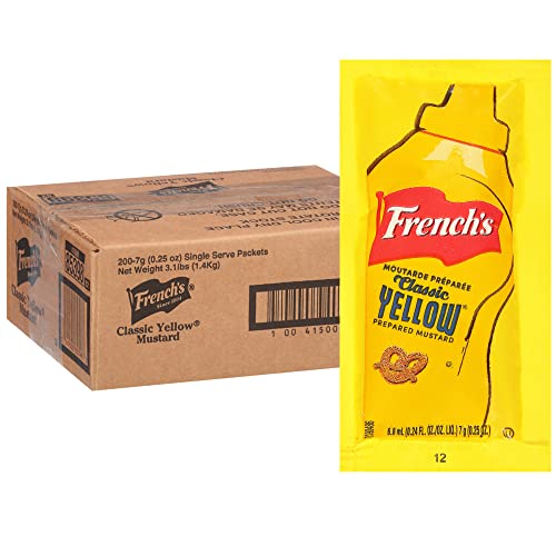 French's Classic Yellow Mustard Packets, 200 count - One 200 Count ...