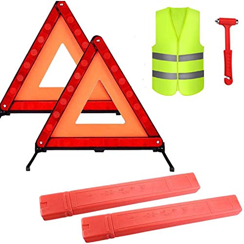 TourKing Warning Triangle Kit Safety Triangle Kit Car Roadside ...