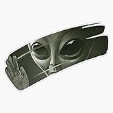 Amazon.com - Scary Peeking Alien Coming Out of Your Wherever Bumper ...