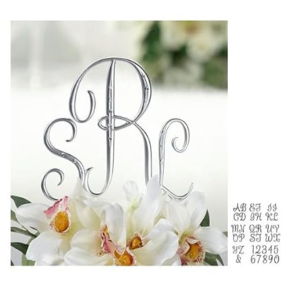 Lillian Rose Rhinestone, Monogrammed Letter 3, 4.5-Inch, Silver The top ...