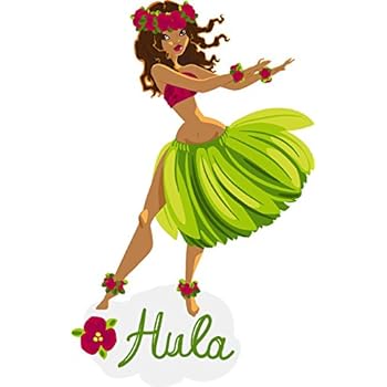 Amazon.com: Divine Designs Pretty Hawaiian Tropical Hula Dancer Girl ...