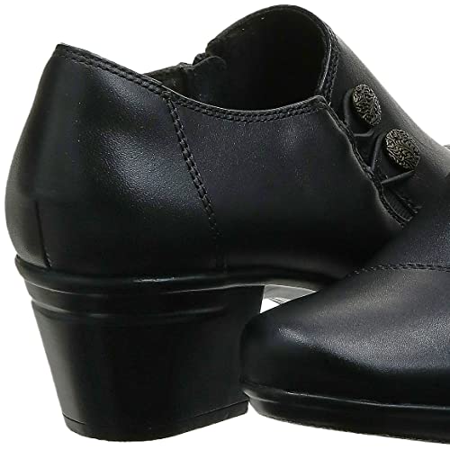 Clarks+Emslie+Warren+Leather+BOOTIES+Women%27s+Size+9m+Black for sale ...