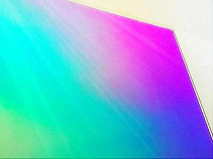 Amazon.com: 1/8" Acrylic PlexiGlass Sheet,PMMA Iridescent/Radiant Sheet ...