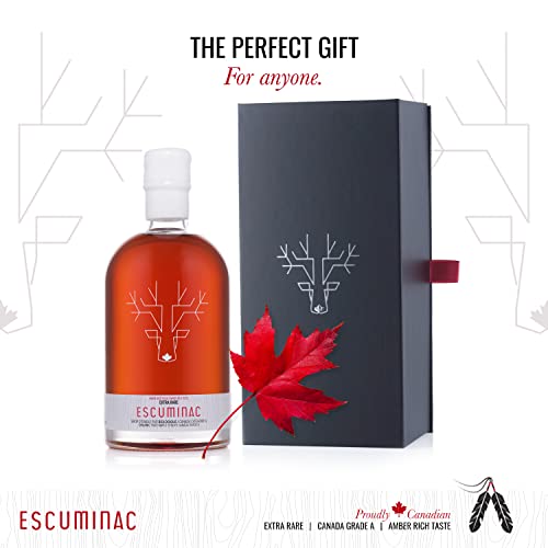 Escuminac Organic Maple Syrup, Extra Rare, Amber Rich Taste, 500 Ml ...