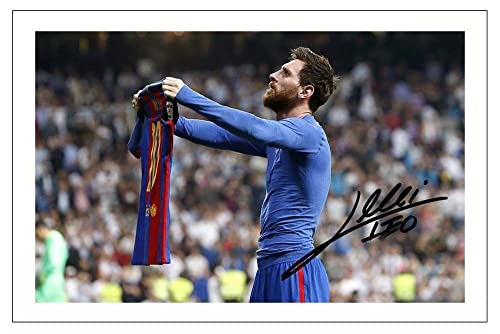 Mua Lionel Messi Signed 12x8 Inch Photo Print With Pre Printed ...