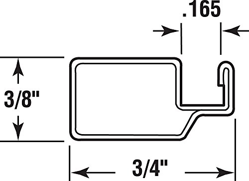 Prime Line MP14056 Aluminum Screen Frame 3 8 X 3 4 X 72 Build Or 