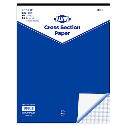 Mua ALVIN Cross Section Graph Paper Pad 8.5" x 11" Model 1422-5 ...