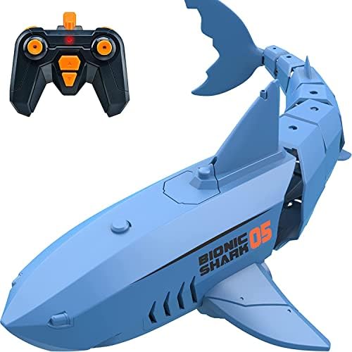 Xspring Remote Control Shark, 2.4GHz RC Shark Pool Toys with Two Gear ...