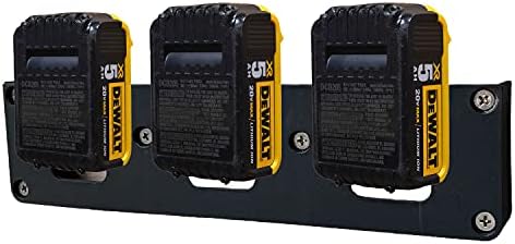 Battery Rack Compatible DeWalt 20V Battery Holder, Mount 3 Slot Bulk ...