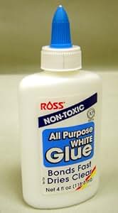 Amazon.com : Ross(R) All-Purpose White Glue, 4 Oz. : General Purpose ...