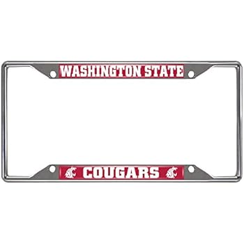 Amazon.com : NCAA Washington State Cougars License Plate Frame Alumni ...