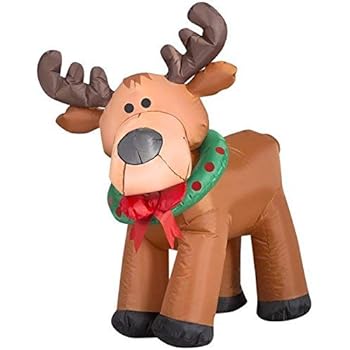Amazon.com: 3.5' Airblown Moose Christmas Inflatable: Garden & Outdoor