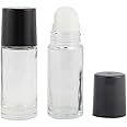 Amazon.com: 30ml/1oz Roll On Glass Bottles,2 Packs Deodorant Bottles Essential Oil Roller ...