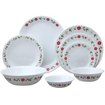 Amazon.com | Corelle Livingware Spring Pink 76-pc Set: Dinnerware Sets ...
