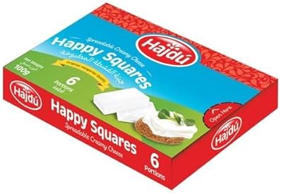 Hajdu-Happy Squares Creamy Cheese, 6 Portions, 100 gm price in Saudi ...