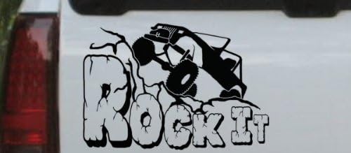 Amazon.com: Black-Rock It Rock Crawler Off Road Decal Sticker - Die Cut ...