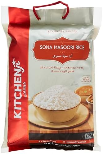 KITCHENJI SONA MASOORI STEAM RICE 5KG price in UAE | Amazon UAE ...