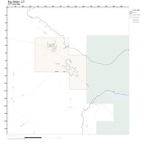 Buy ZIP Code Wall of Big Water, UT ZIP Code Laminated Online at ...