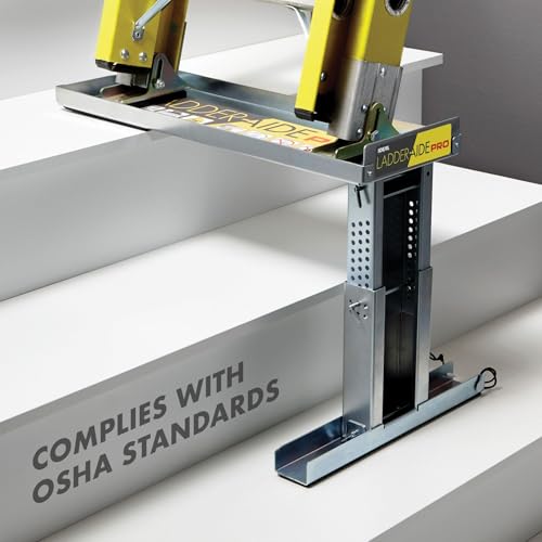 Ideal Security Foldable Ladder-Aide PRO: Fits Steps 4.921" to 7.875 ...