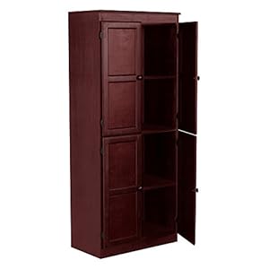 Amazon.com: Concepts in Wood Cherry KT613B Storage/Utility Closet ...