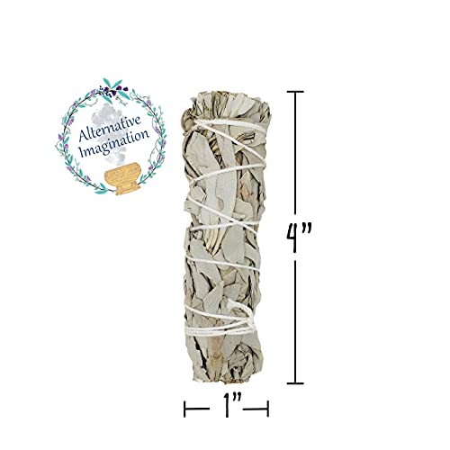 Alternative Imagination White Sage Smudge Stick Set â 3-Pack of 4-Inch Bundles for Home ...