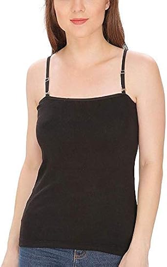 Buy Women 100% Hosiery Camisole/Spaghetti Innerwear with Adjustable ...