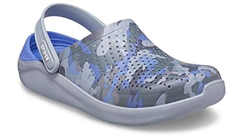 Crocs Unisex Men's and Women's LiteRide Clog, Camo/Lapis, 6 US in ...