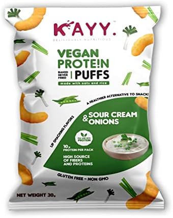 Kayy vegan protein puffs sour cream & onions 30 gm price in Egypt ...