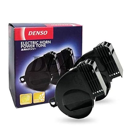 DENSO Waterproof Electric Power Tone Universal Horn Set of 2 for Car ...