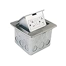 Lew Electric PUFP-CT-SS Countertop Box, Pop Up w/20A GFI Receptacle ...