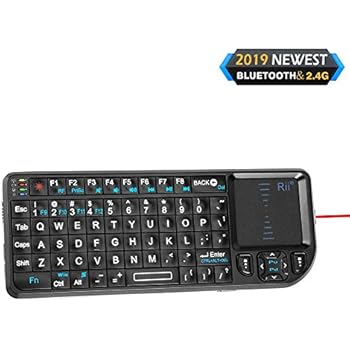 Amazon.com: (2019 Upgrade) Rii i4 Mini Bluetooth Keyboard with Touchpad ...